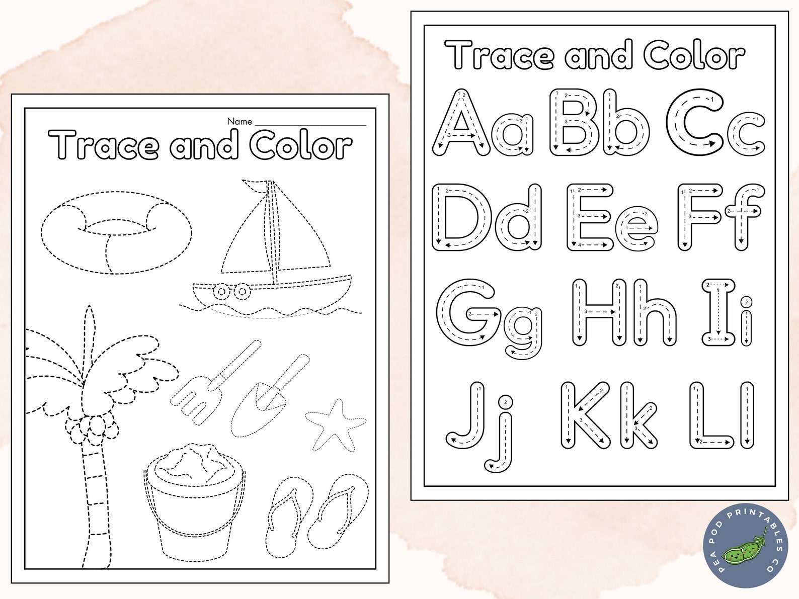 Line Tracing Worksheets, Lines Trace Pages Printable, Preschool ...