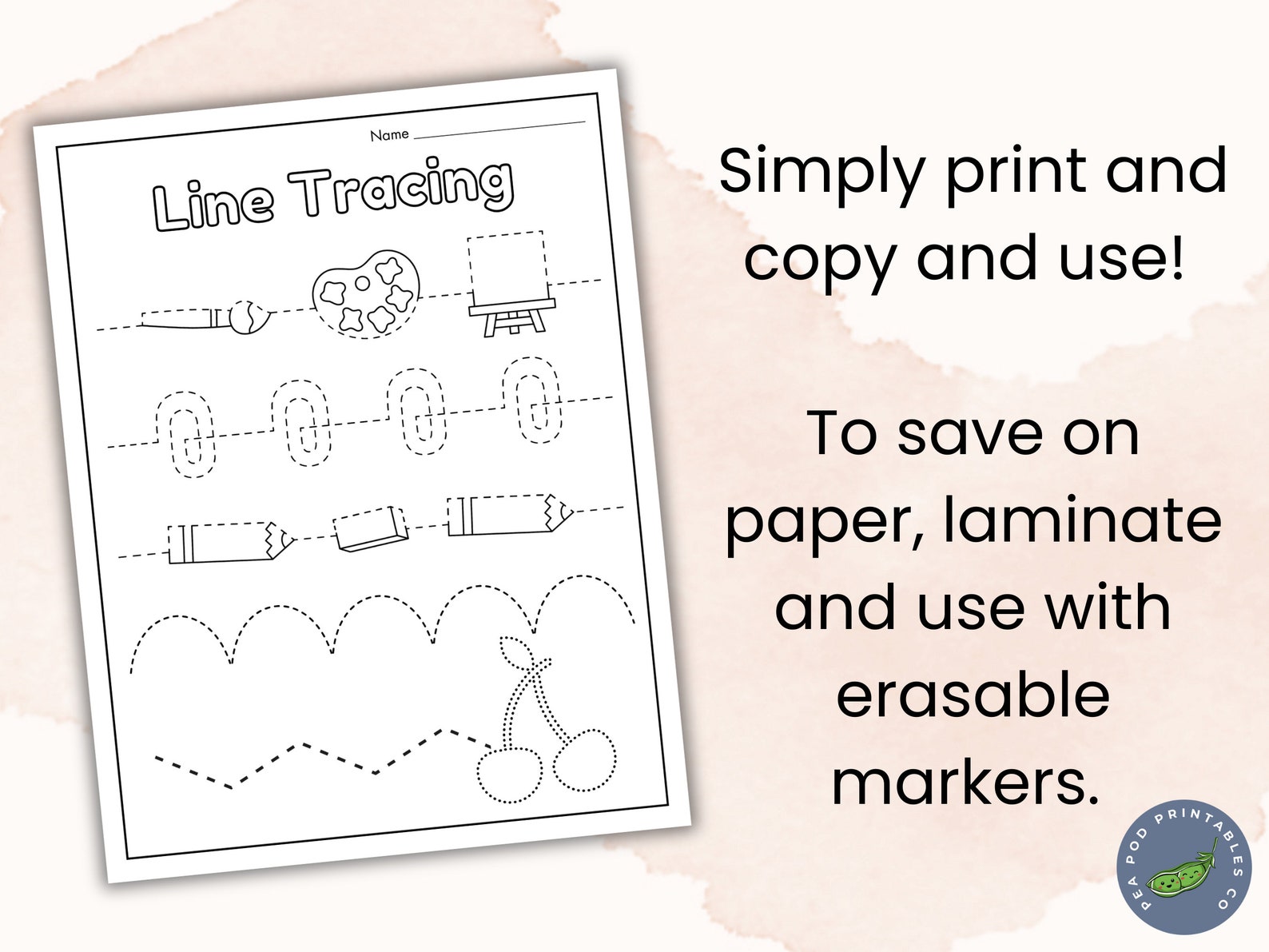 Back to School Line Tracing Worksheets Pre-writing | Kindergarten ...