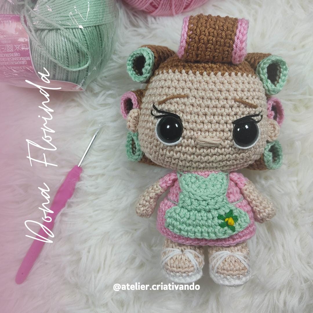 Handmade Dona Florinda Amigurumi Doll – Classic Latin TV Character ...
