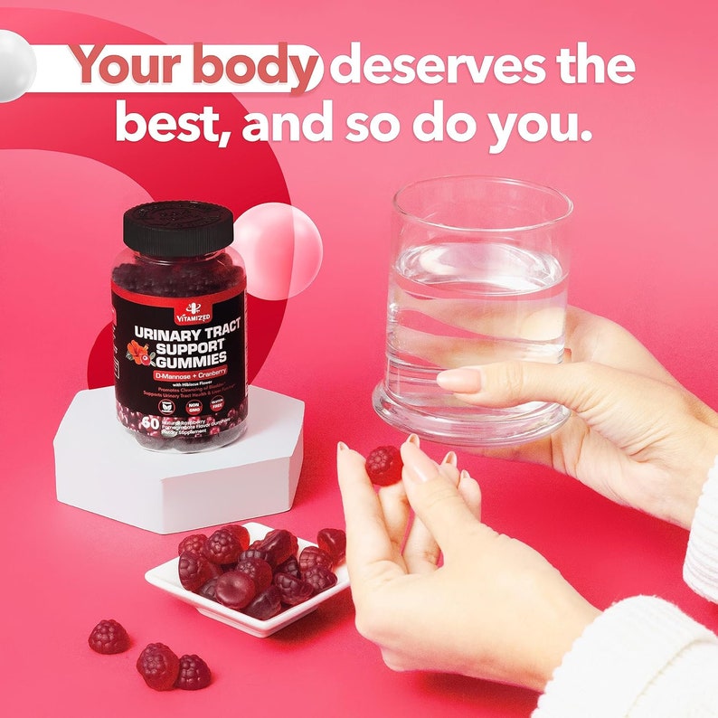 Potent Cranberry Gummies 1500mg With D Mannose - Urinary Tract Health ...