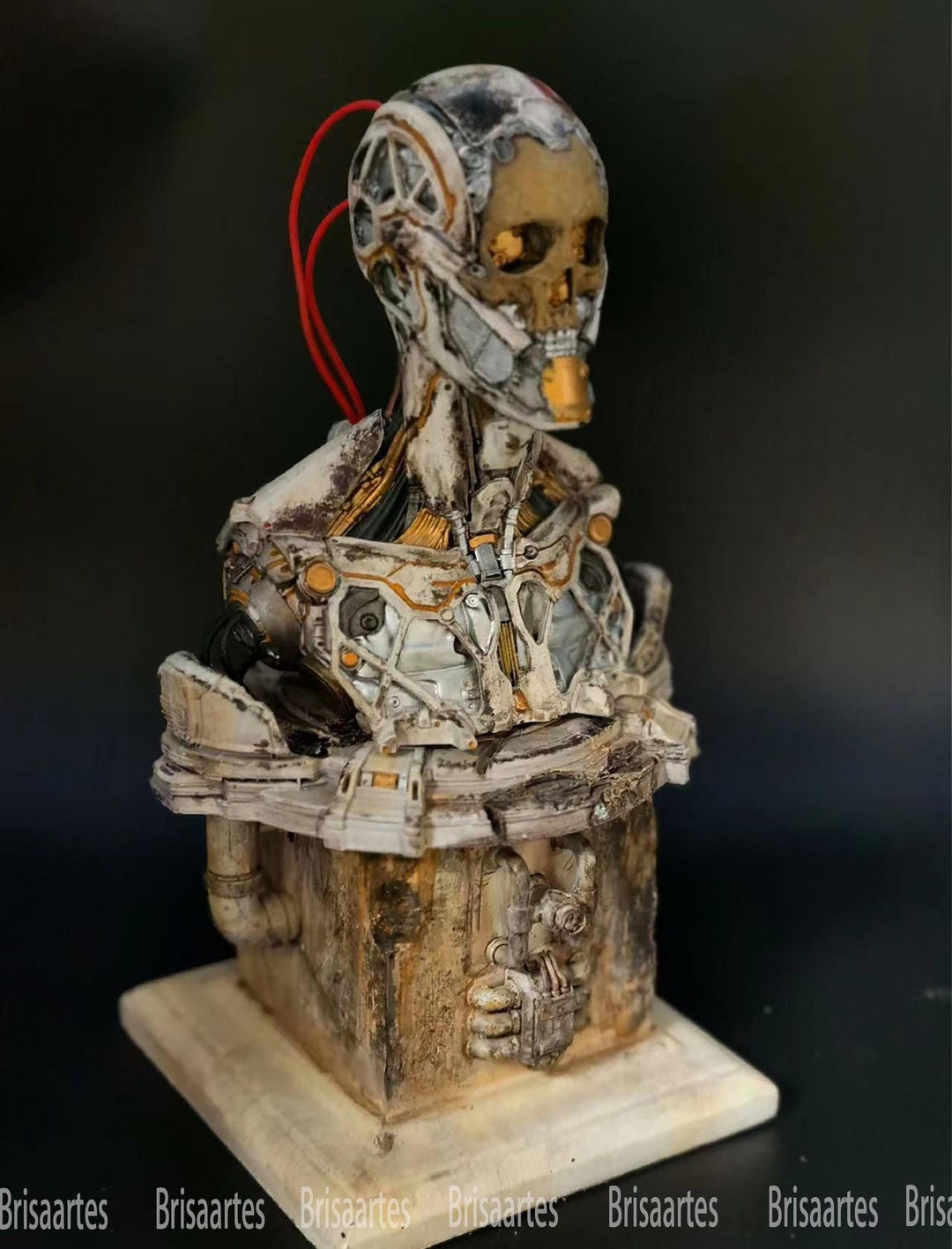 Skeleton Mecha Bust,mechanical Skeleton Model,half-length Bust,1/4 ...