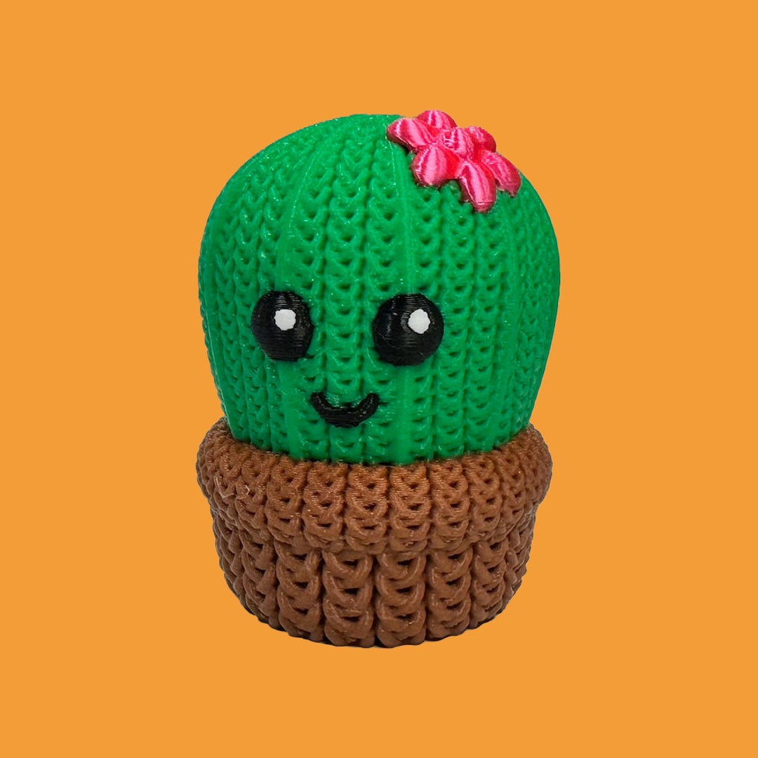 3D Printed Knitted Cactus - Etsy