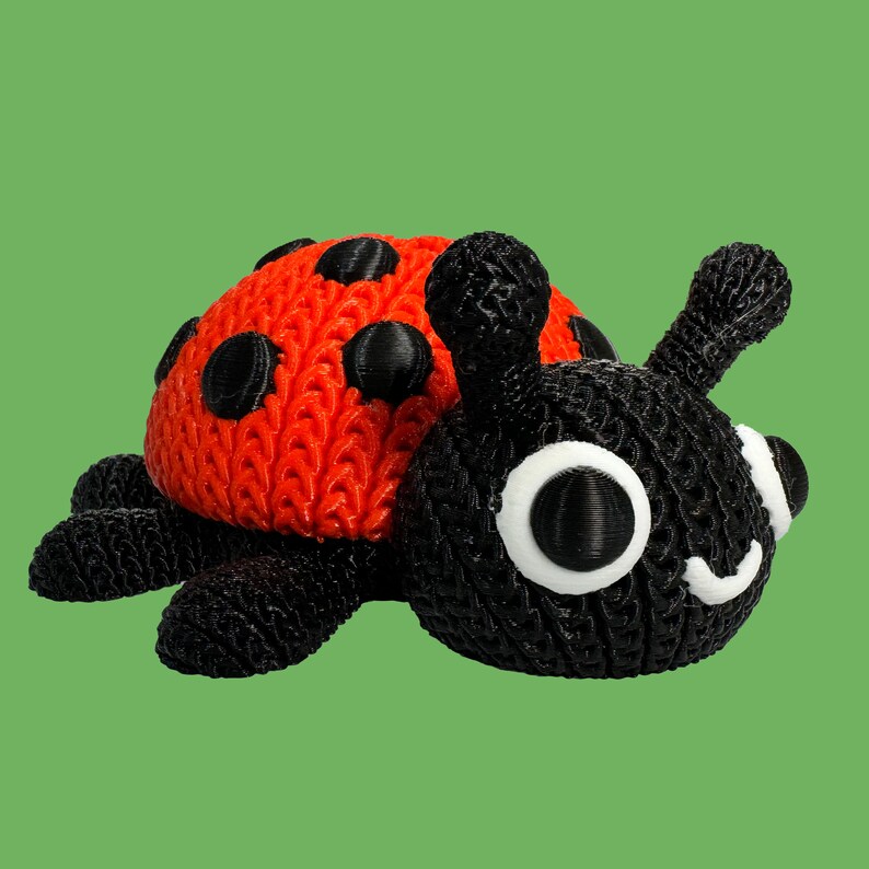 3D Printed Knitted Ladybug - Etsy
