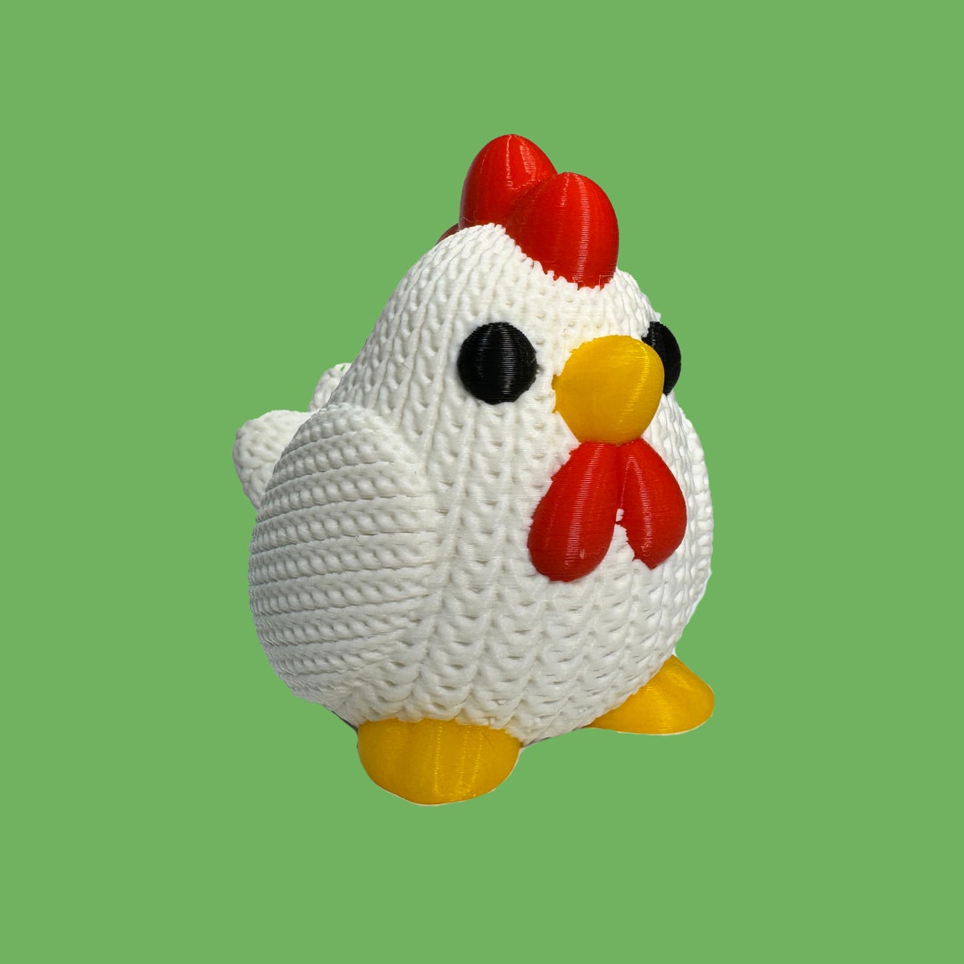 3D Printed Knitted Chicken - Etsy