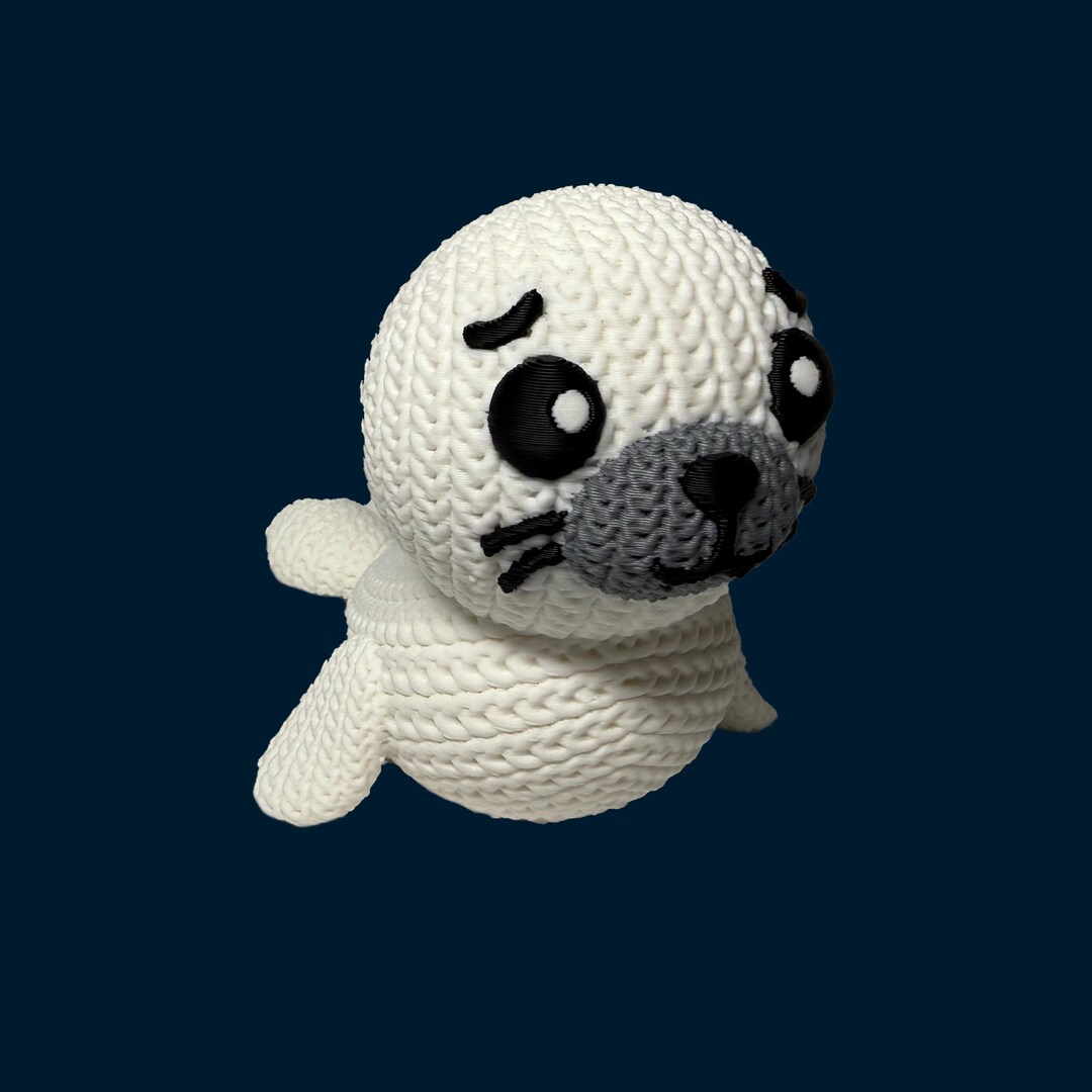 3D Printed Knitted Seal - Etsy
