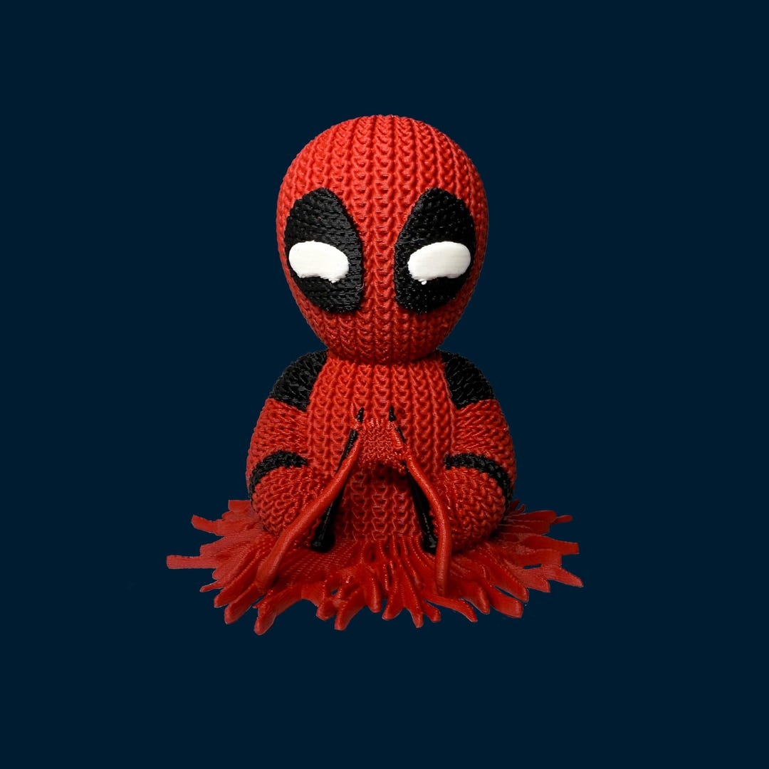3D Printed Knitted Deadpool - Etsy