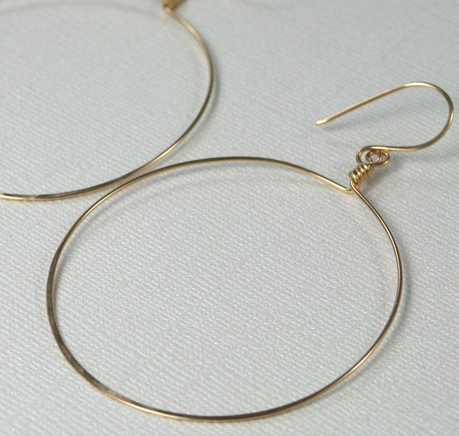 Large Gold Hoop Earrings Handmade Gold Hoop Earrings | Etsy