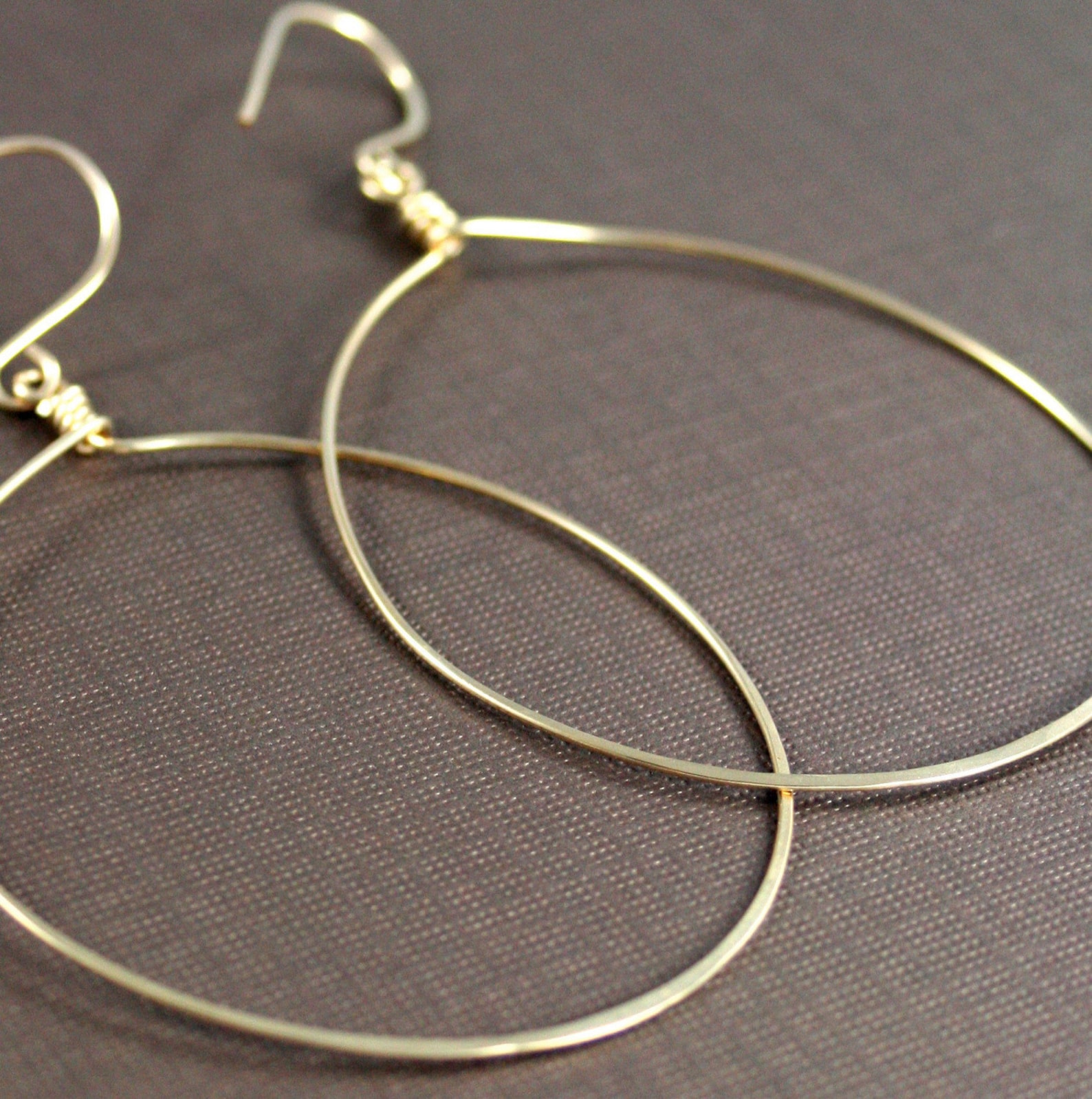 Large Gold Hoop Earrings Handmade Gold Hoop Earrings | Etsy