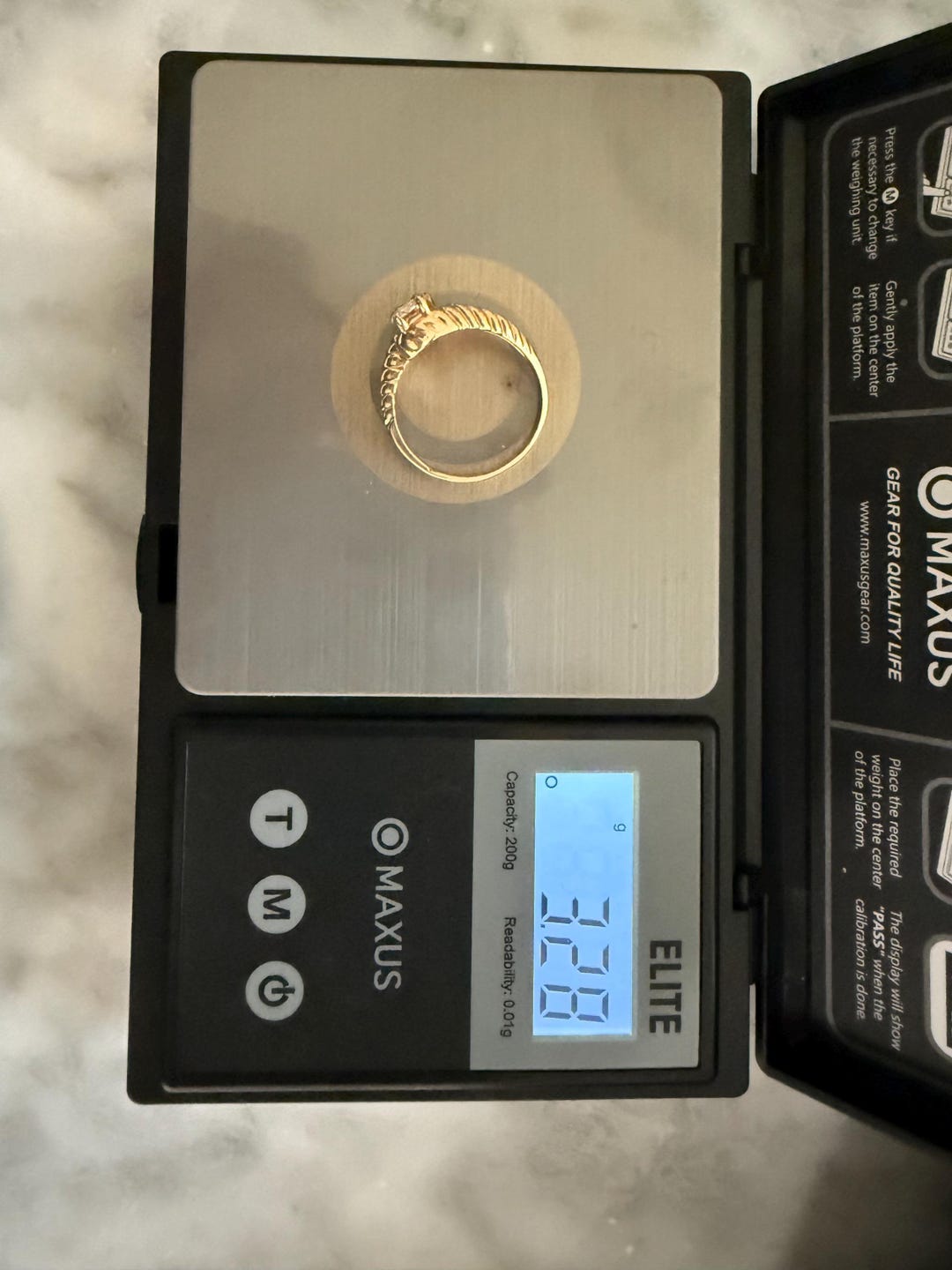 14k Solid Yellow Gold Diamond and Sapphire Toi Et Moi / Bypass / Snake ...