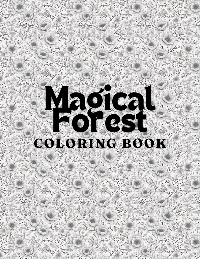 Magical Forest Coloring Book - Etsy