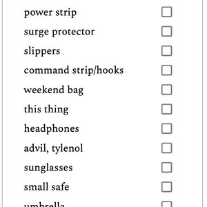 Google Sheet Checklist - Etsy