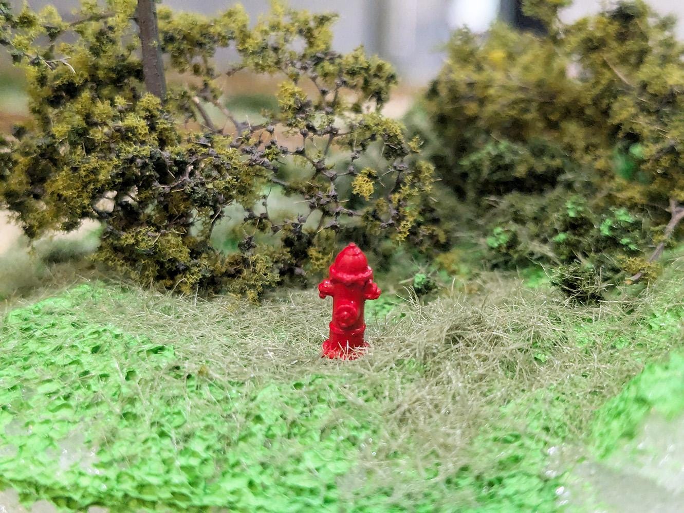HO Scale Red Fire Hydrants - Pack of 10 Model Railroad Scenic Props - Etsy