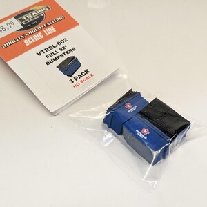 Miniature Dumpsters (HO Scale 1:87) for Scale Models and Dioramas ...