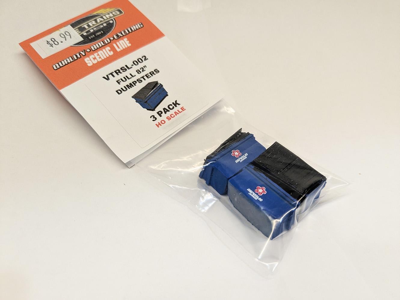 Miniature Dumpsters (HO Scale 1:87) for Scale Models and Dioramas ...