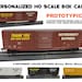 Custom Printed Model Train Box Car, HO Scale Box Car, Personalized Box ...