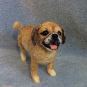 Custom Felted Dog Puggle Pug Beagle Mixed Breed Replica - Etsy