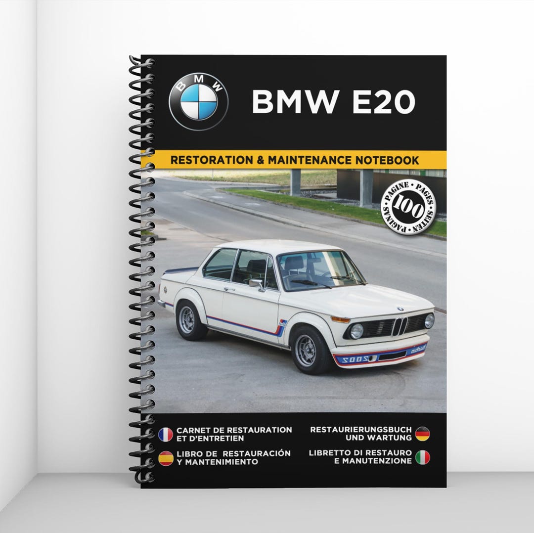 BMW E20 : Restoration & Maintenance Notebook 100 Pages Free Shipping ...