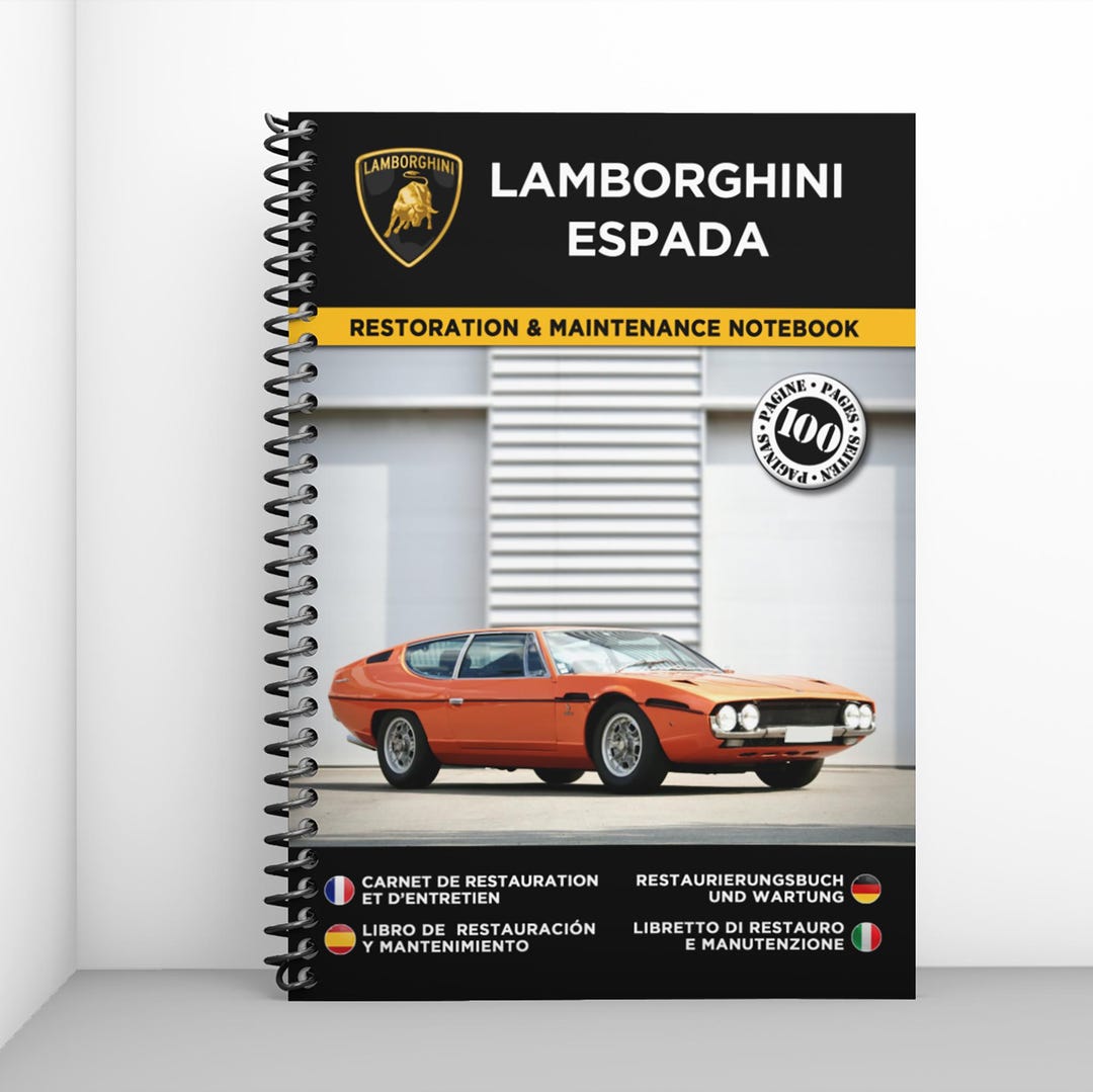 LAMBORGHINI ESPADA: Restoration and Maintenance Manual - 100 Pages - A4 ...