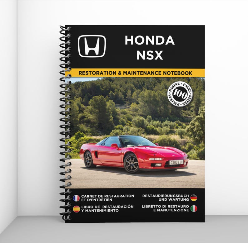 HONDA NSX : Restoration & Maintenance Notebook - 100 Pages - Etsy