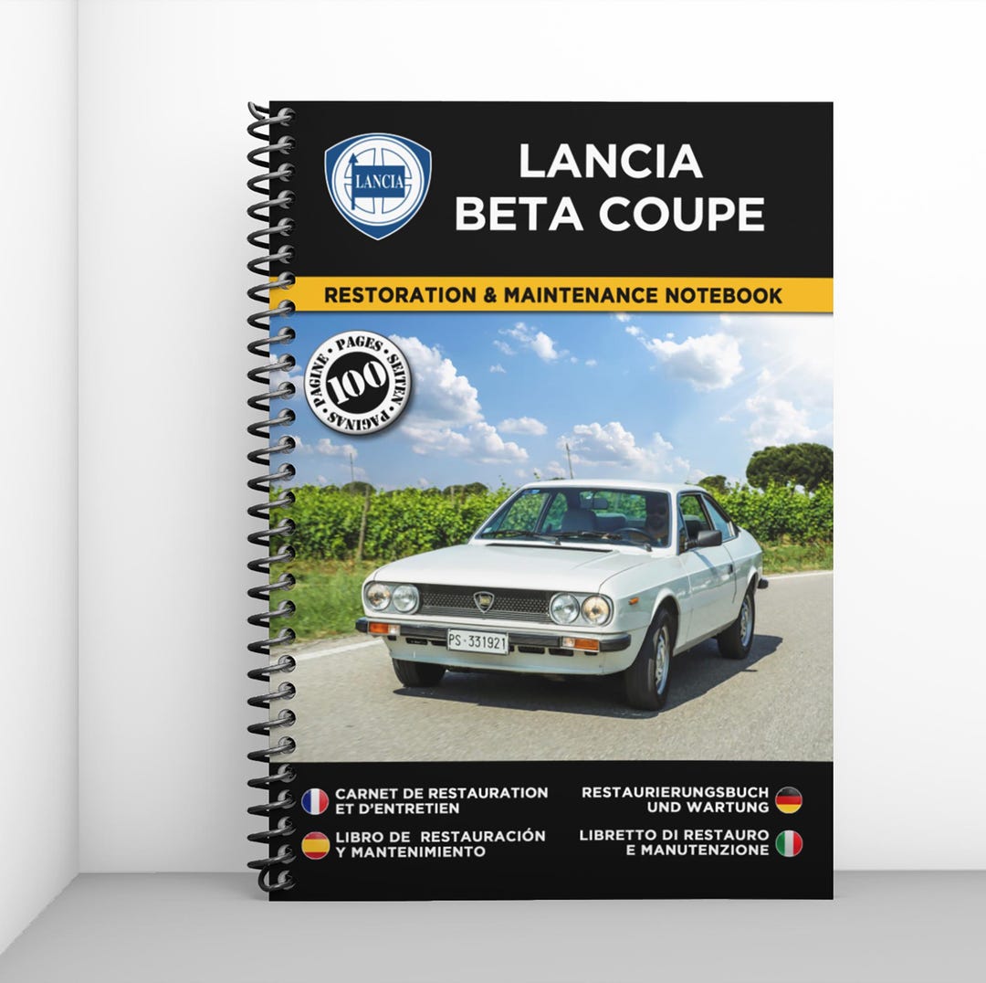LANCIA BETA COUPE : Restoration & Maintenance Notebook - 100 Pages - Etsy