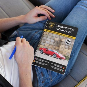 LAMBORGHINI COUNTACH : Restoration & Maintenance Notebook 100 Pages ...