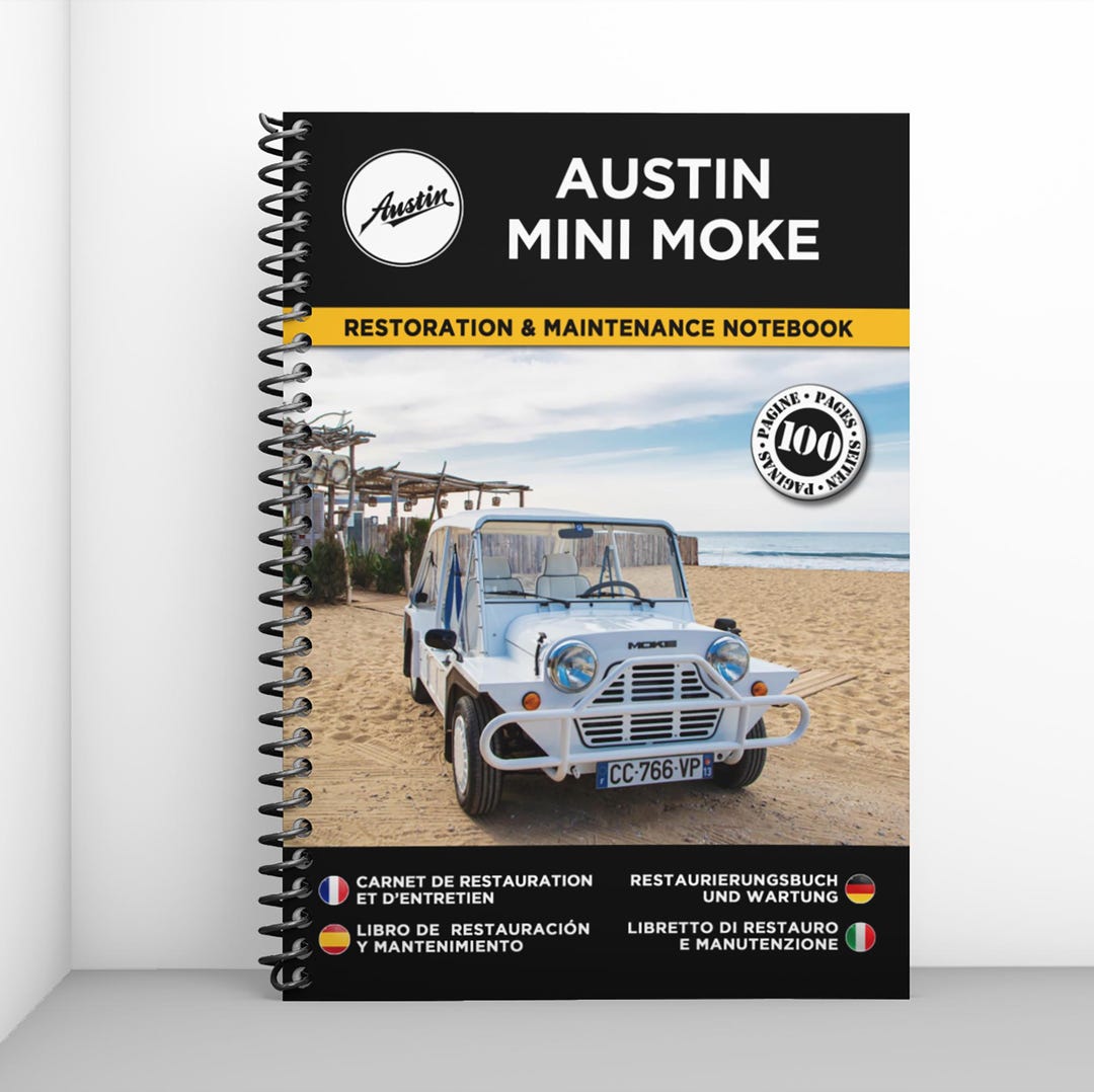 AUSTIN MINI MOKE: Restoration Notebook - 100 Pages - A4 - Free Shipping ...