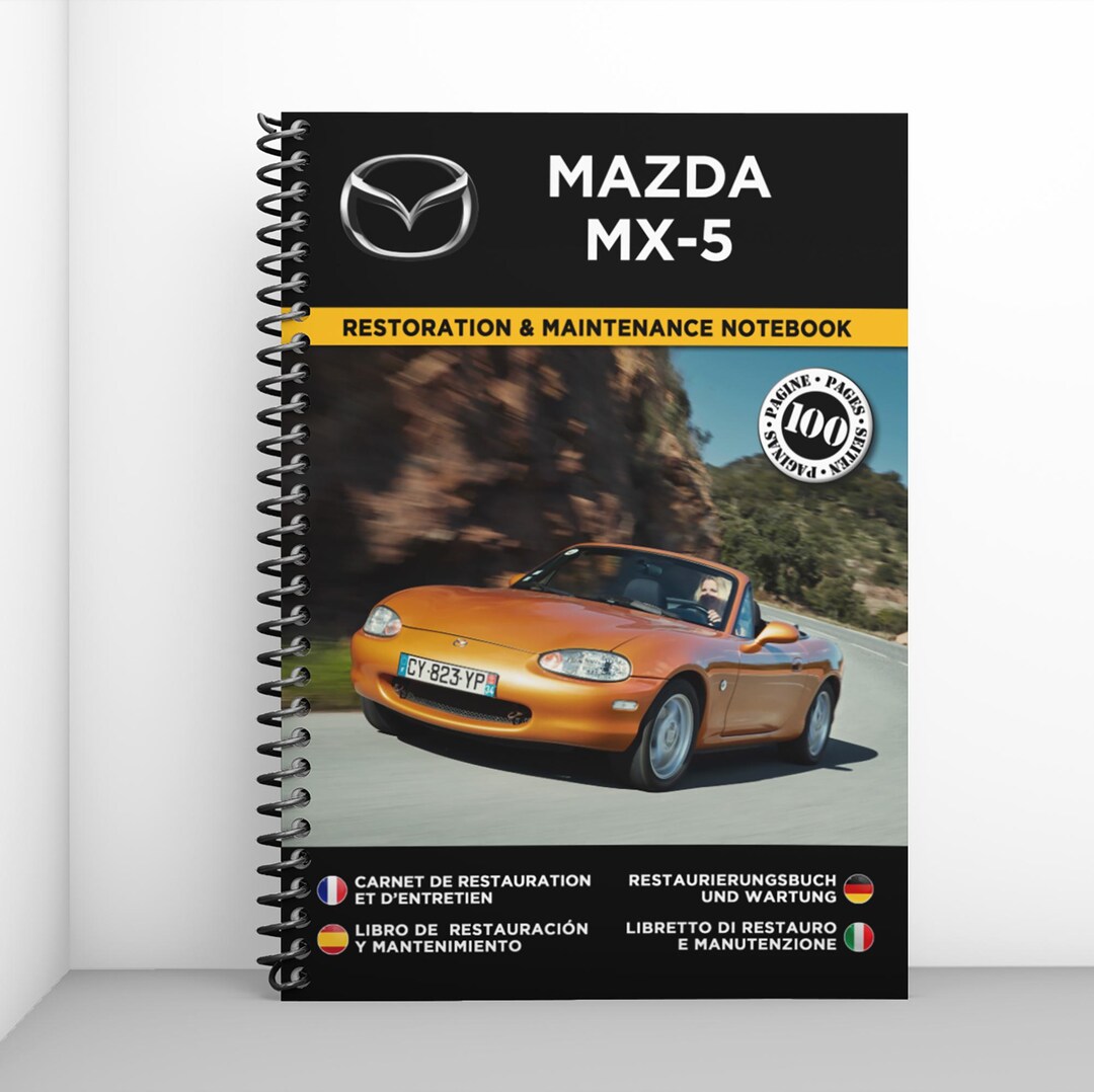 MAZDA MX-5 : Restoration & Maintenance Notebook - 100 Pages - Etsy
