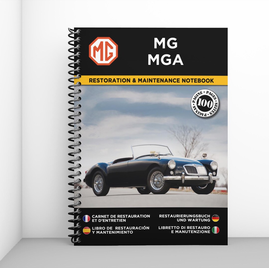 MG MGA : Restoration & Maintenance Notebook - 100 Pages - Etsy
