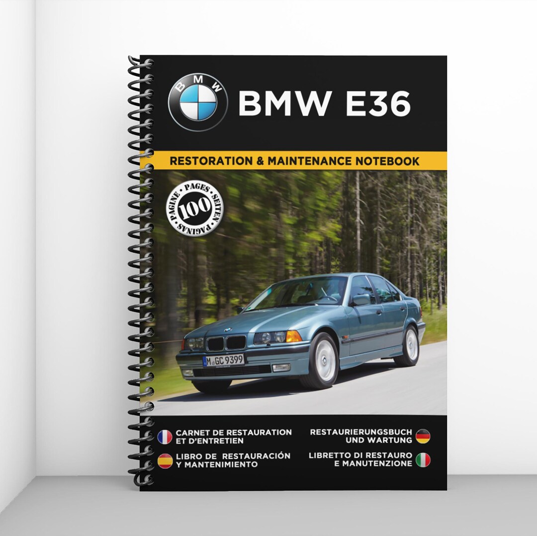 BMW E36 : Restoration & Maintenance Notebook 100 Pages Free Shipping ...