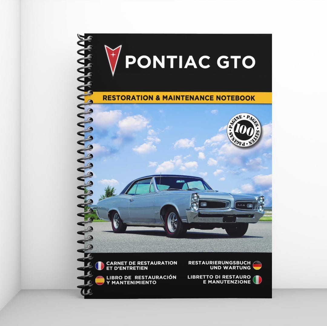 PONTIAC GTO: Restoration and Maintenance Logbook - 100 Pages - A4 ...