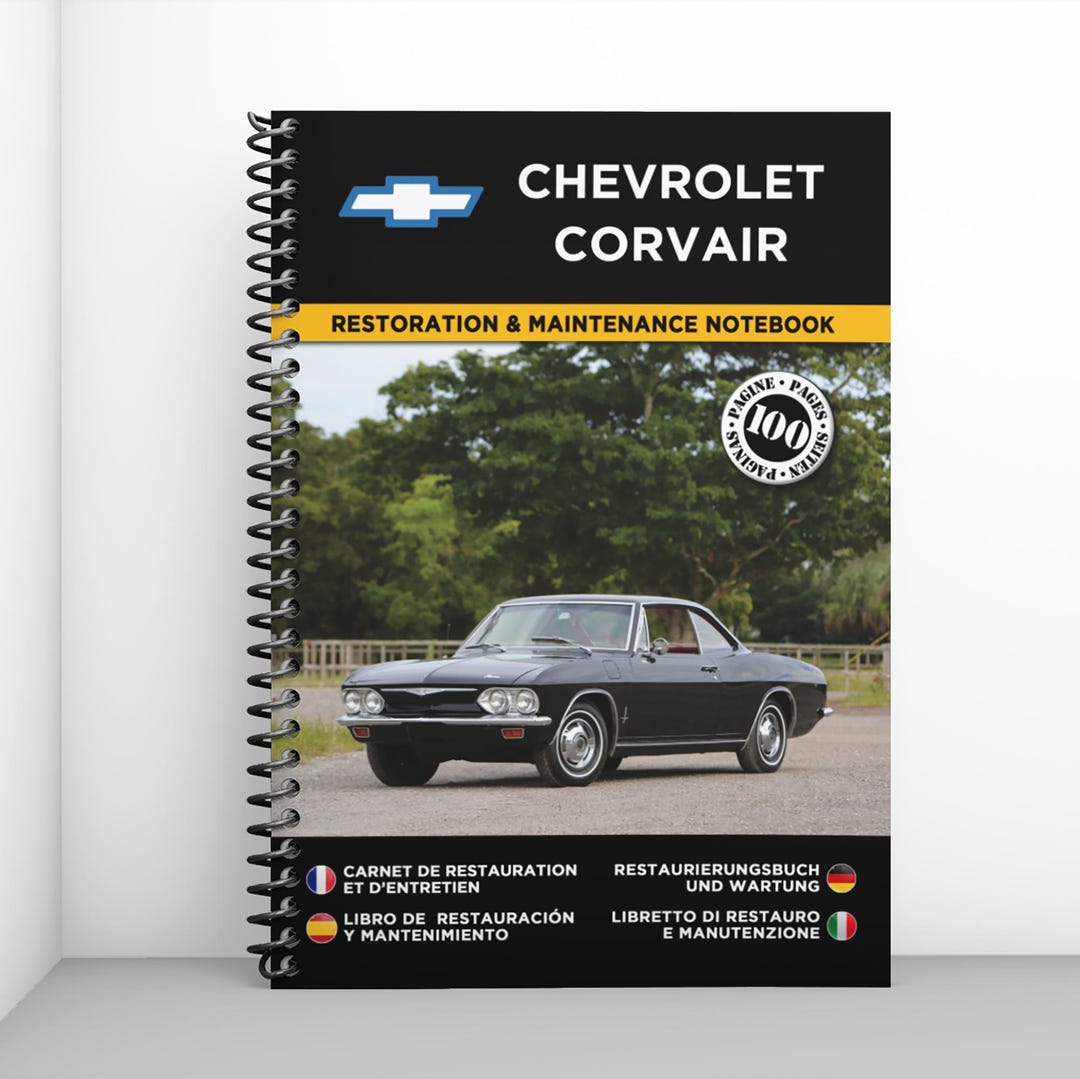 CHEVROLET CORVAIR : Restoration & Maintenance Notebook 100 Pages Free ...