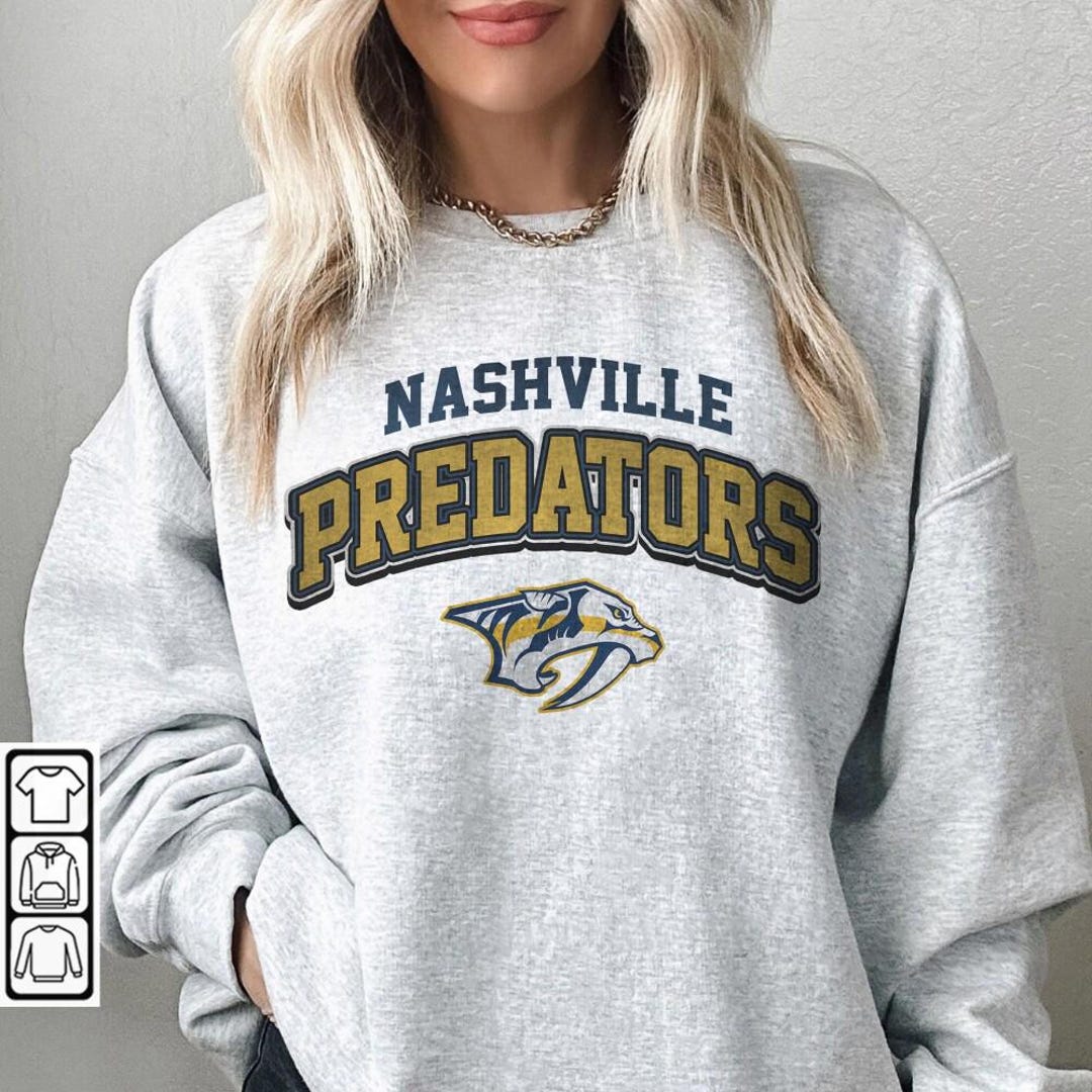 Vintage Hockey League Teams Nashville Predators Shirt 90s Retro Graphic ...