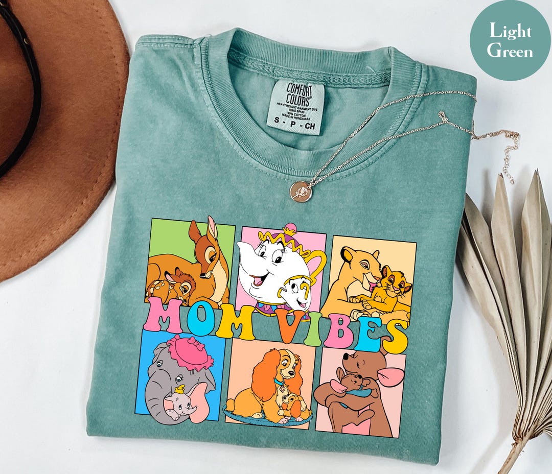 Comfort Colors® Retro Disney Mom Vibes Shirt, Duchess, Perdita, Mrs ...