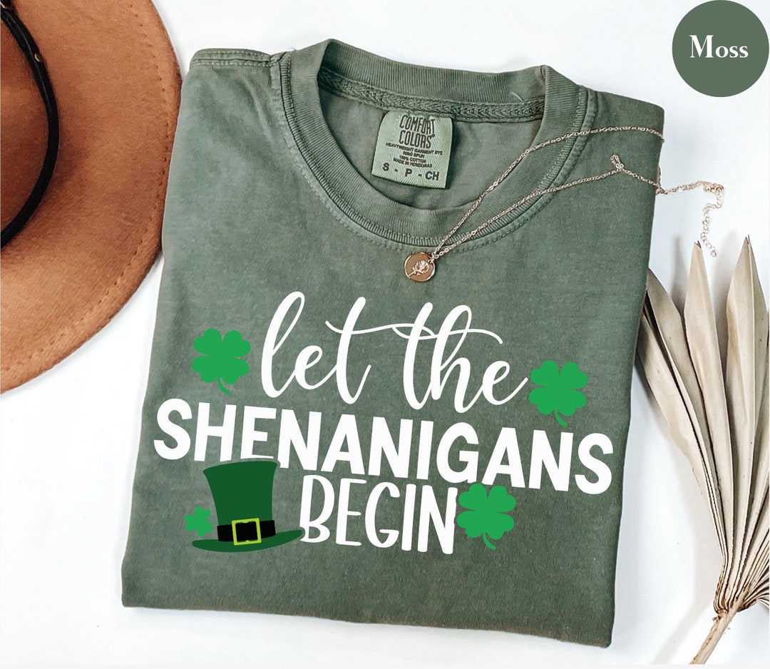 Comfort Colors® Let the Shenanigans Begin Shirt, St Patricks Day Party ...