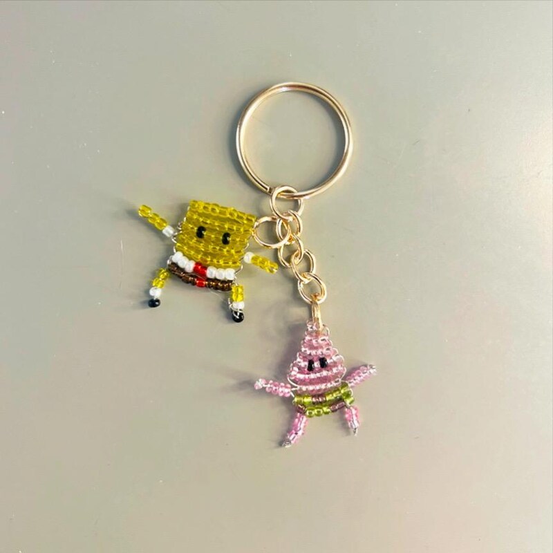 Spongebob Keychain - Etsy