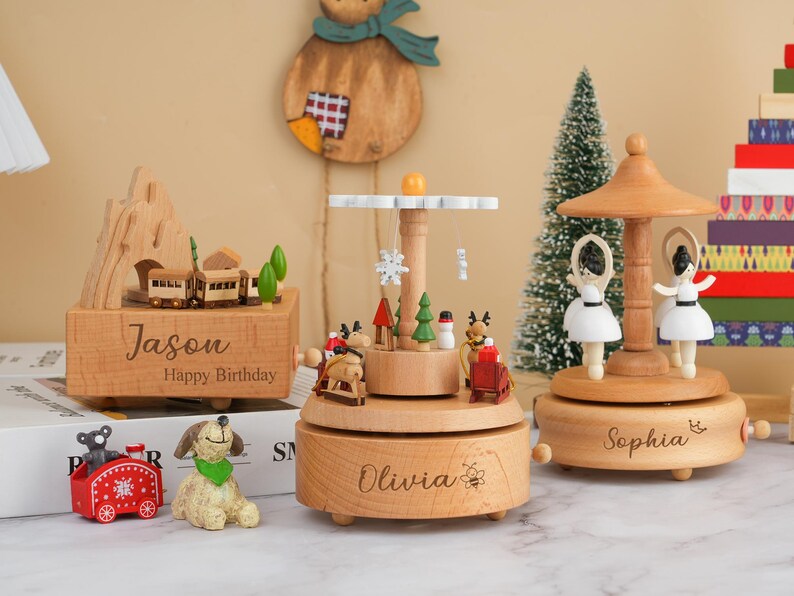 Engraved Wooden Music Box, Keepsake Baby Shower Gift - Etsy