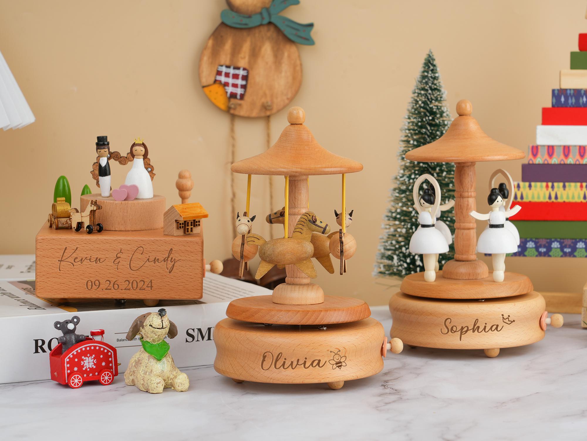 Engraved Wooden Music Box, Keepsake Baby Shower Gift - Etsy