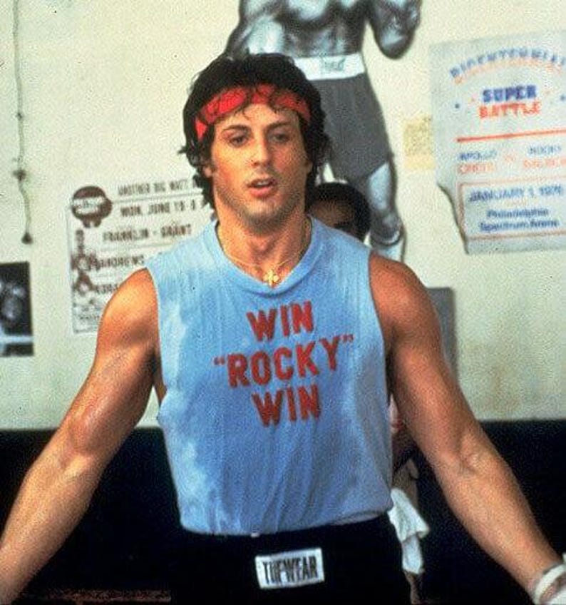 Workout Shirt: ROCKY' WIN T-shirt – Vintage 80s - Etsy