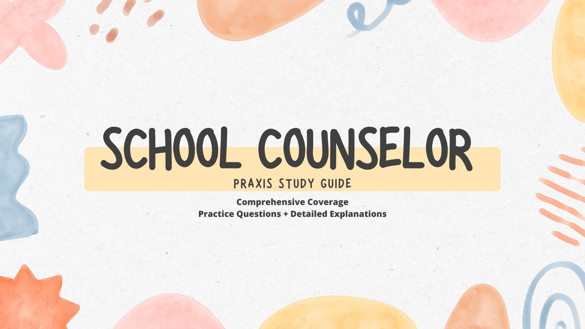 School Counselor Praxis Study Guide (5422) - Etsy