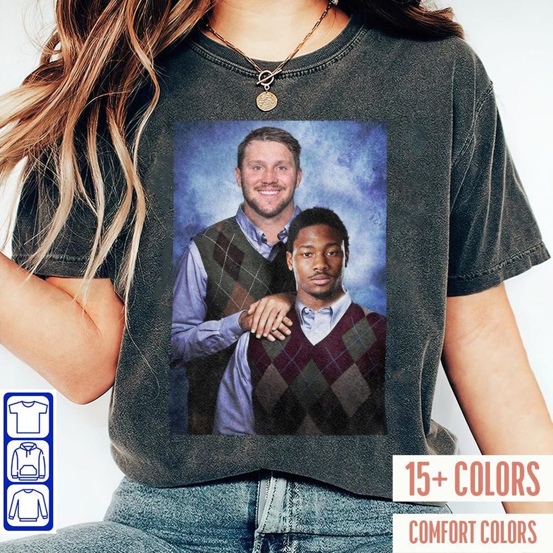 Retro Josh Allen Stefon Diggs Funny Shirt Christmas Gift Fathers Day ...