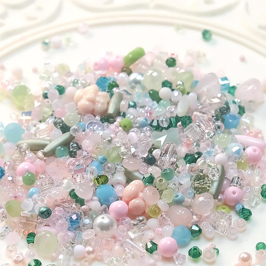 Little Garden Bead Soup Mix: Glass Beads for Jewellery Making, No.12 - Etsy