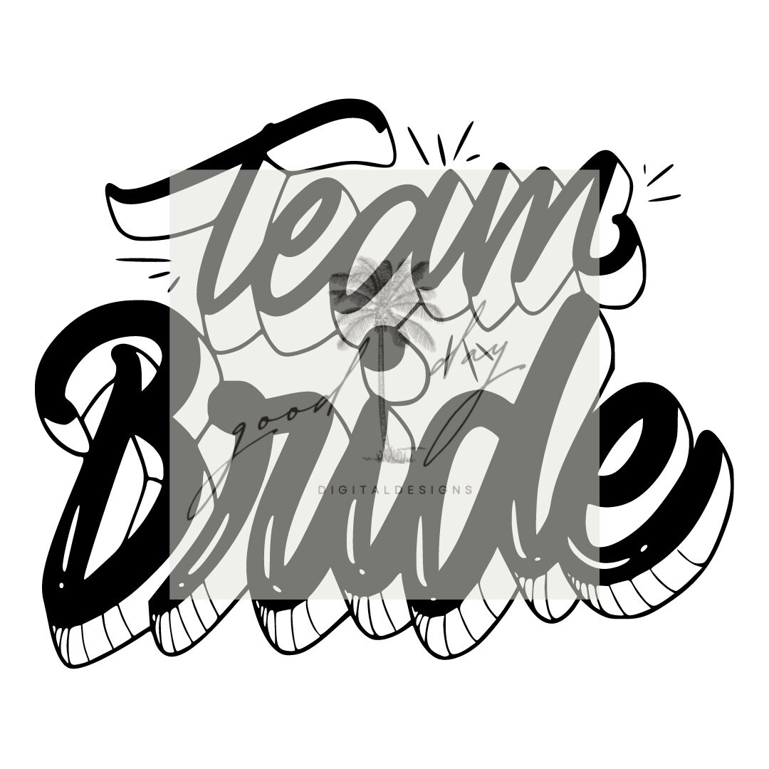 Team Bride Fun & Creative SVG Digital Downloads Clip Art Collection ...