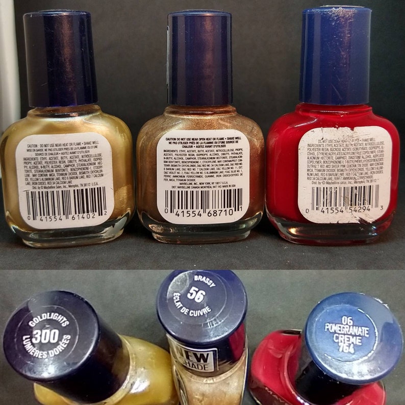 Vintage Nail Polish Lacquer Maybelline Salon Finish 300 56 06 | Etsy
