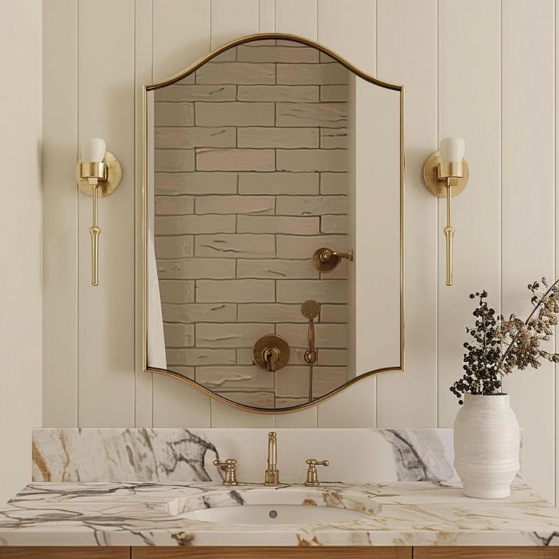Curved Accent Mirror - Etsy UK