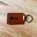 Personalized Laserable Leatherette Rectangle Keychain – Custom Engraved ...