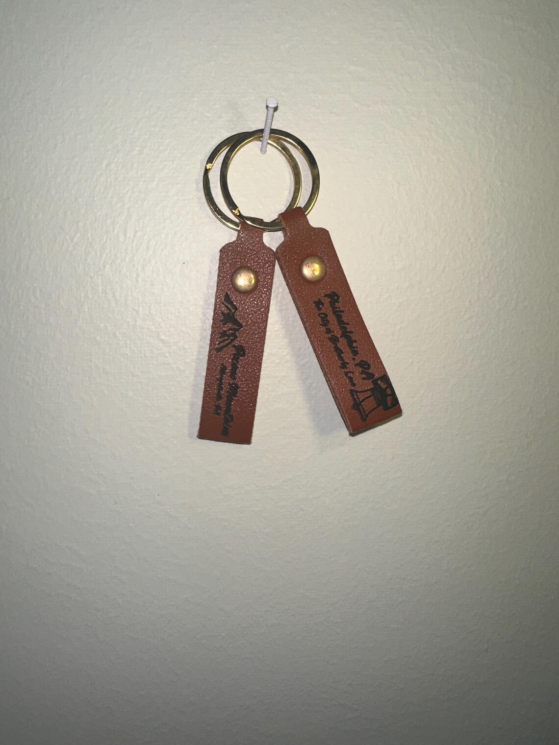 Personalized Laserable Leatherette Rectangle Keychain – Custom Engraved ...