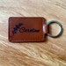 Personalized Laserable Leatherette Rectangle Keychain – Custom Engraved ...