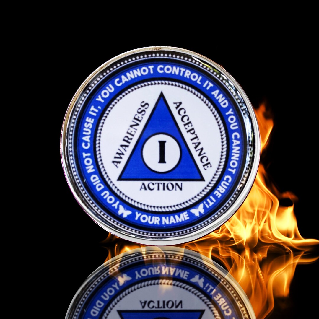 Al-anon Token With Group Logo, Custom Made, to Celebrate Recovery, Perfect 12-step Anniversary ...