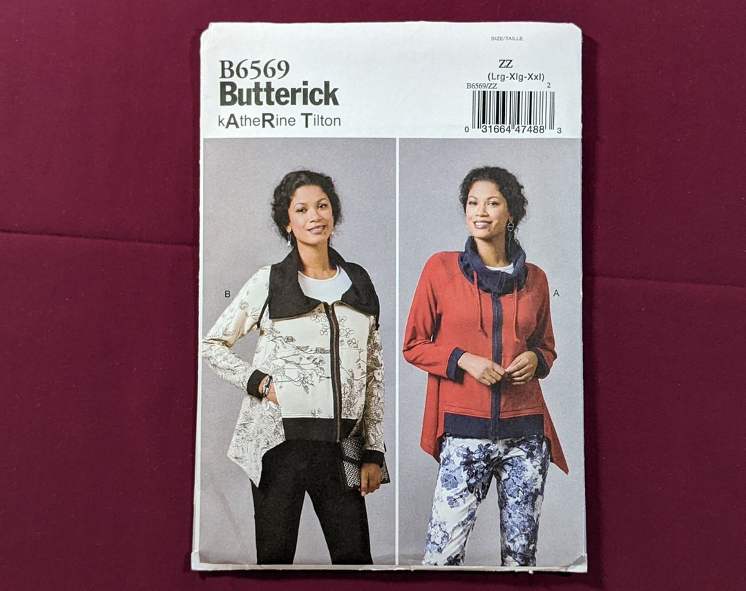 Butterick 6569 Katherine Tilton Pattern Jacket Size L-XL-XXL, Women's ...