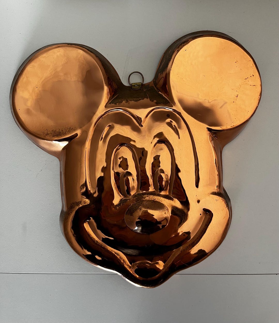 Vintage Mickey Mouse Copper Jello Mold - Etsy